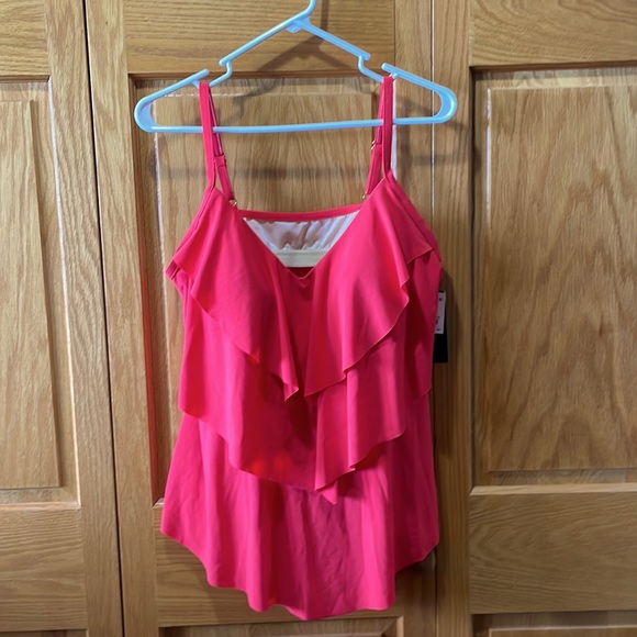 Aqua Green | Swim | Aqua Green Tankini Swimsuit Top Sz 8w | Poshmark